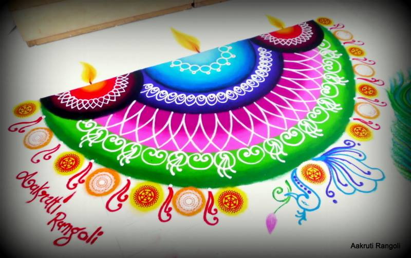 Diwali Special Colorful Rangoli Designs By Divyesh Vara - Radiant Rangoli
