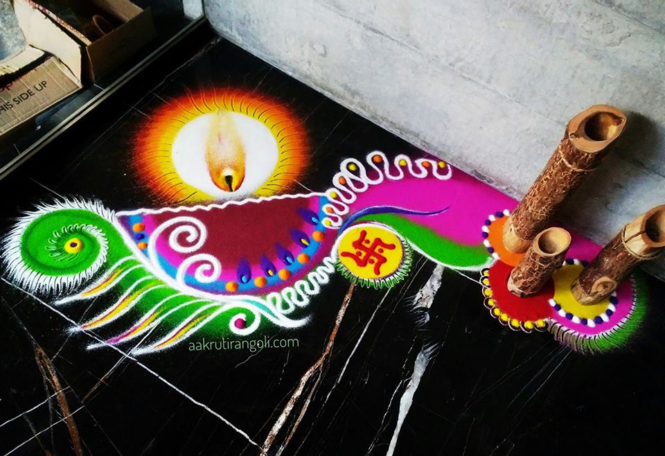 Diwali Special Colorful Rangoli Designs By Divyesh Vara - Radiant Rangoli